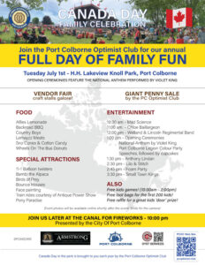 Canada Day 2025 - Port Colborne Optimist Club